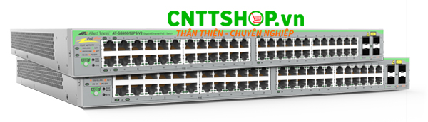 Switch Allied Telesis AT-GS950/52PSV2-50, 48x 1GE PoE+, 4x 1G SFP Ports, EU Power Cord